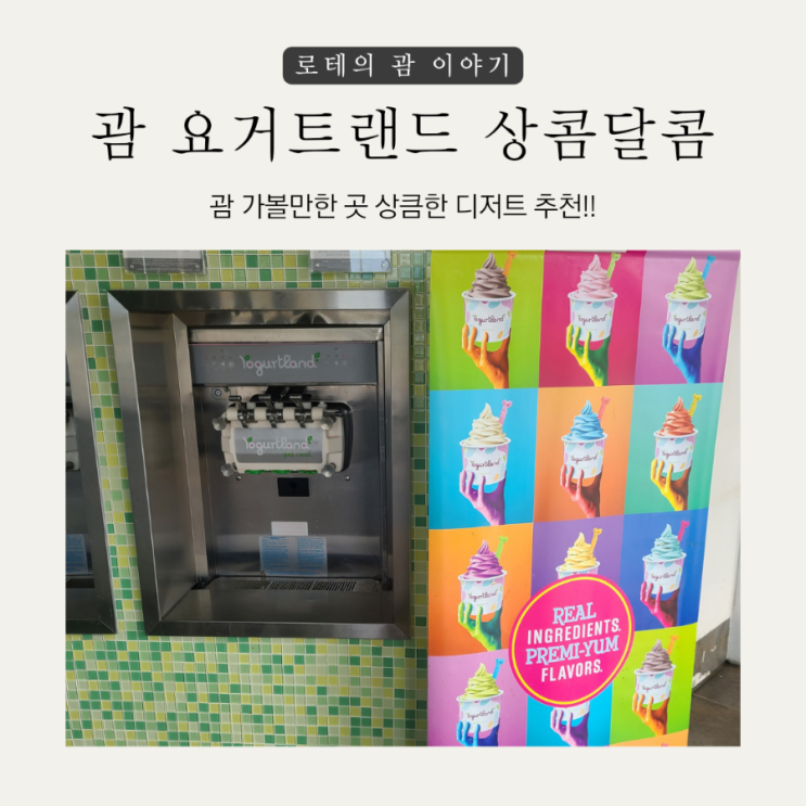 괌 여행지 아이스크림 요거트랜드 괌 쇼핑 중 가볼만한 곳 상큼한 디저트 기분 Upup 네이버 블로그