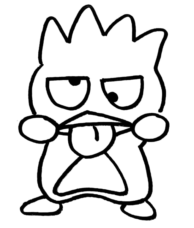 [색칠 공부] 산리오 캐릭터즈 - 배드바츠마루(BAD BADTZ-MARU) : 네이버 블로그