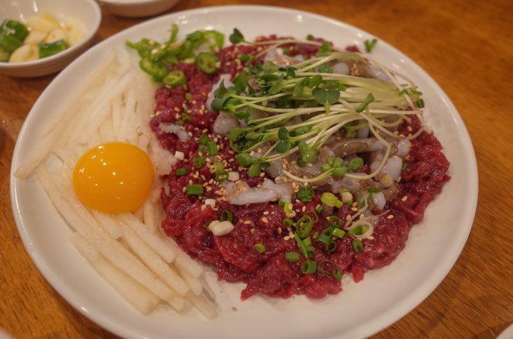 광장시장맛집 종로원조육회 자매집 내돈내산 육회탕탕이 네이버 블로그