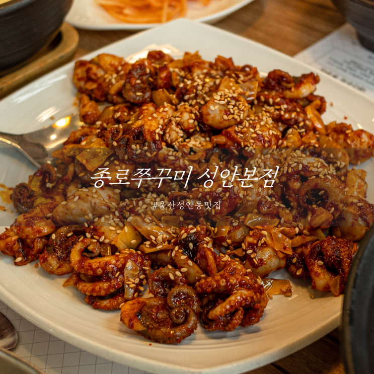 울산 성안동 맛집 회사 외식장소로 좋았던 우정혁신도시맛집 종로쭈꾸미 성안본점 네이버 블로그