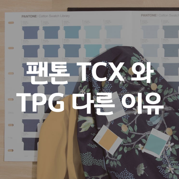팬톤 TCX와 TPG 컬러가 육안상 다르게 보이는 이유 : 네이버 블로그