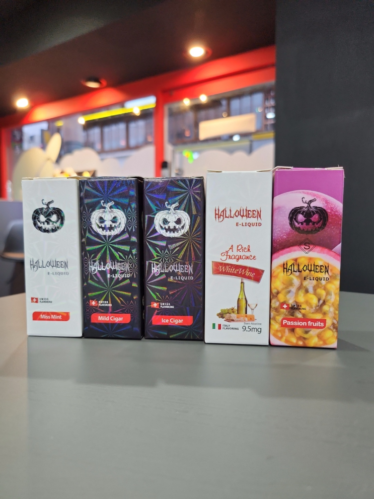 🎃진주전자담배 베이프큐 진주혁신도시점🎃 입호흡 액상 할로윈 미스민트 And 마일드 시가 And 아이스 시가 And 화이트 와인 And 패션