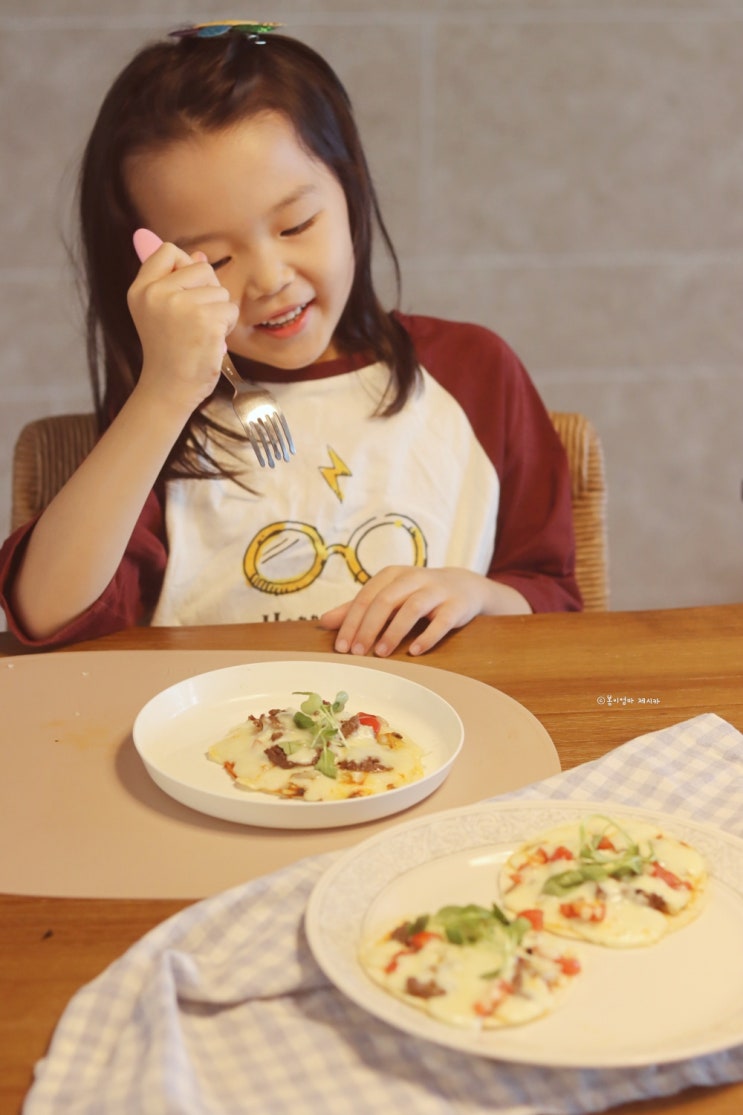 유아간식 한우불고기 피자 만들기 아이랑 즐거운 요리시간 네이버 블로그