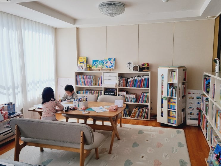 책 좋아하는 아이들의 거실서재만들기거실책장인테리어 네이버 블로그