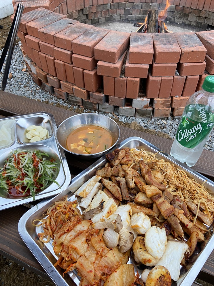 대전 계족산 맛집 장동 한마음정육식당 와동점 도심 속 캠핑 고깃집 네이버 블로그