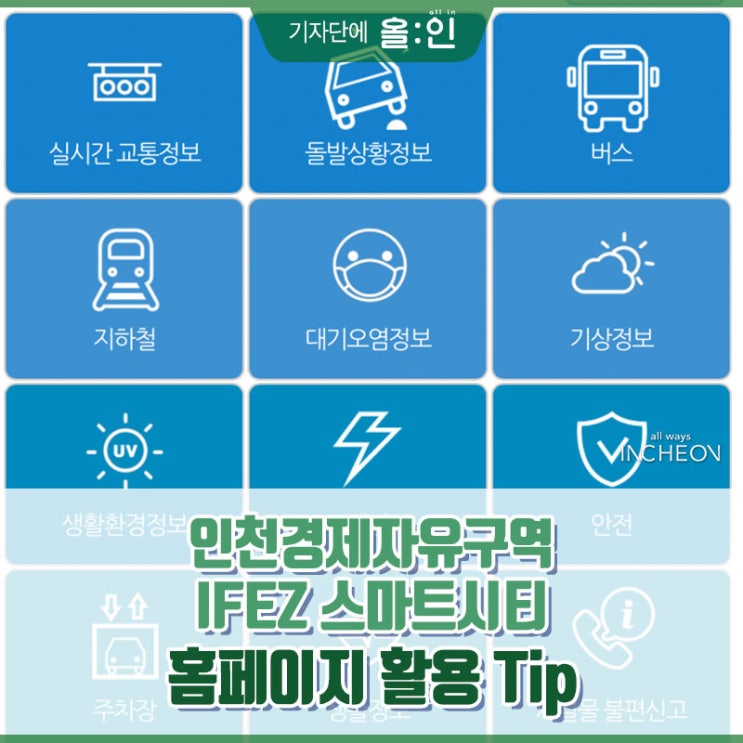 인천경제자유구역 IFEZ 스마트시티 홈페이지 활용 Tip : 네이버 블로그
