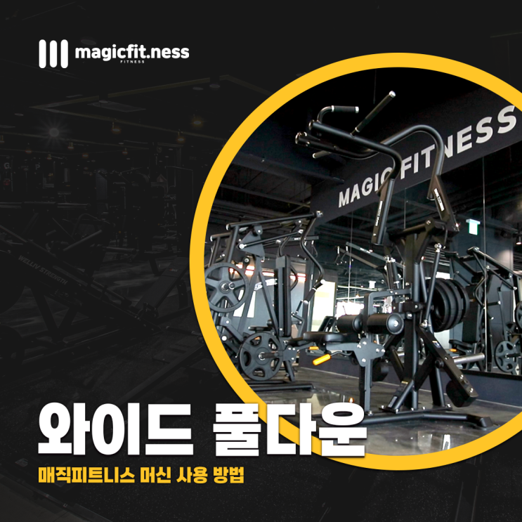 근력운동 기구소개 와이드 풀 다운 사용 방법 네이버 블로그