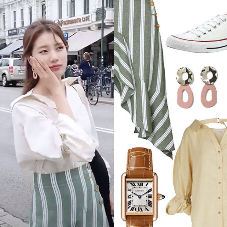 수지 사복 Cape 뮤비 And 여행 브이로그 패션 정보 까르띠에 시계 컨버스 운동화 네이버 블로그