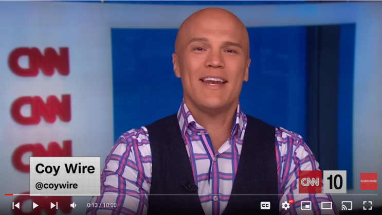 Cnn 10 새로운 진행자 Coy Wire 네이버 블로그