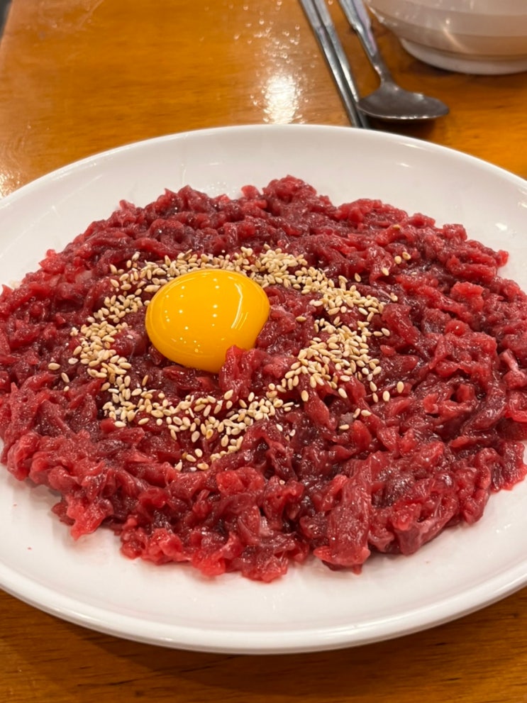 종로 광장시장 맛집 육회자매집 종로 최초 47년 전통 육회집 네이버 블로그
