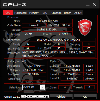 CPU-Z 2.01 MSI GAMING 커스텀 버전 다운로드 : 네이버 블로그
