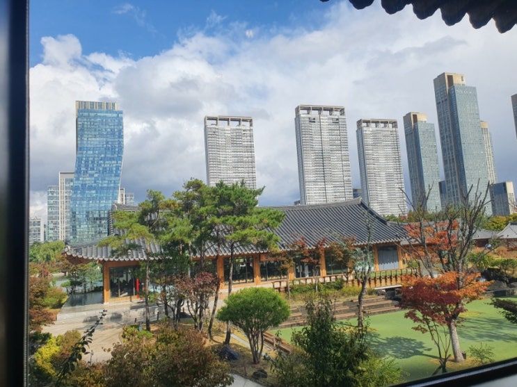 송도 한옥마을 맛집 모음 한양 할리스커피 팔진향 네이버 블로그