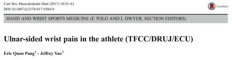 손목 척측 통증을 일으키는 세가지 병(TFCC/DRUJ/ECU) : 네이버 블로그
