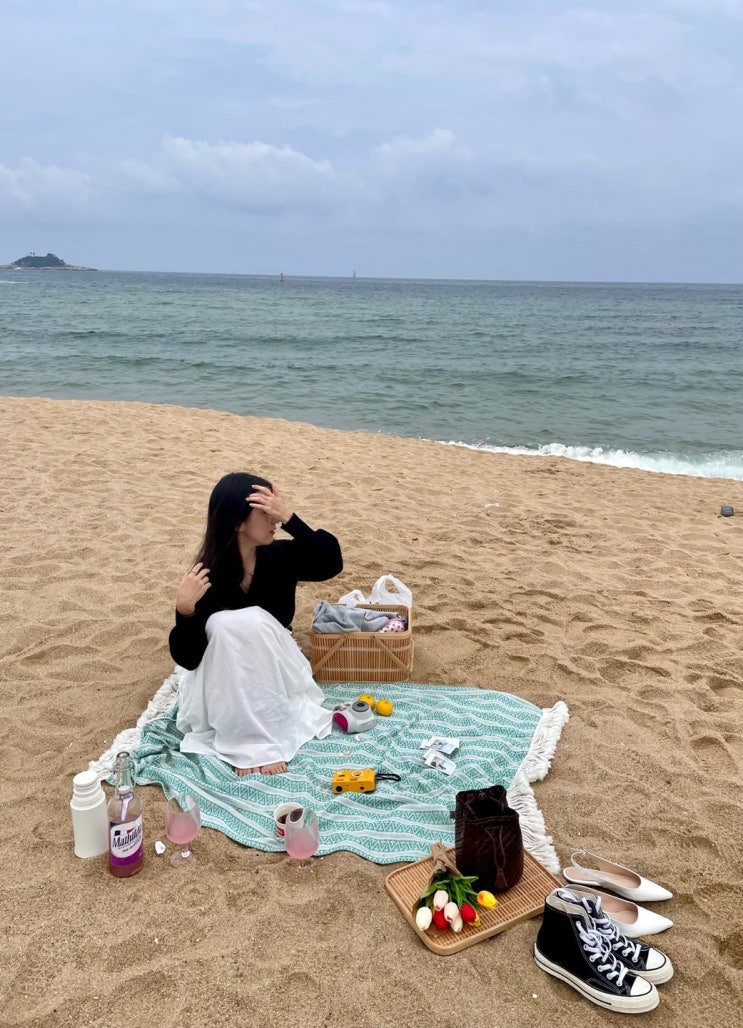속초 외옹치해수욕장 한적하고 조용한 해변 피크닉 장소로 추천 네이버 블로그