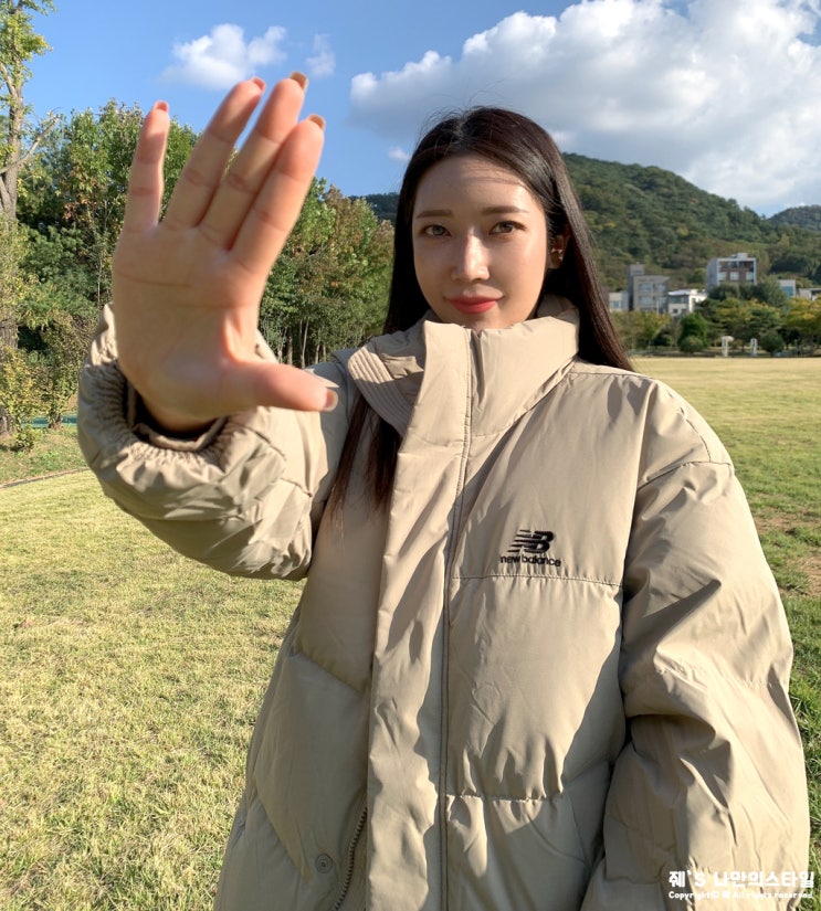 여성 숏패딩 추천 매칭하기 좋은 뉴발란스 액티브 구스다운 자켓 네이버 블로그