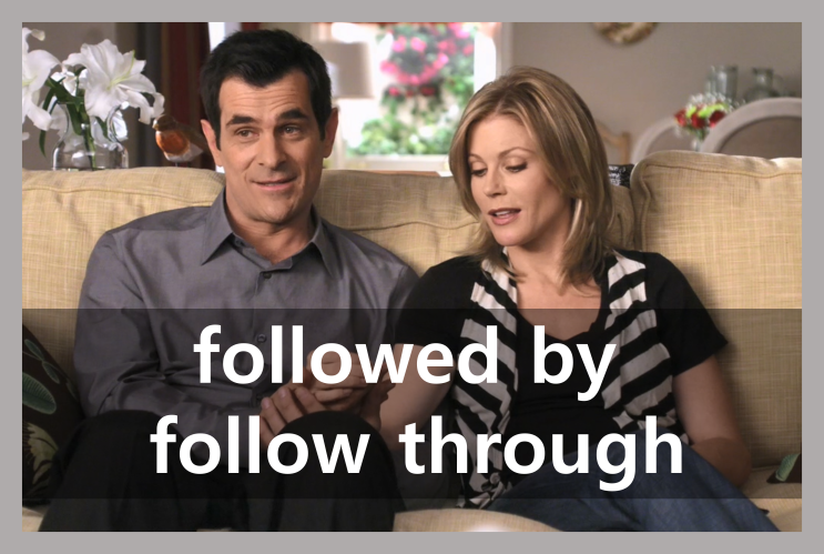 실용영어 표현 be followed by / follow through : 네이버 블로그