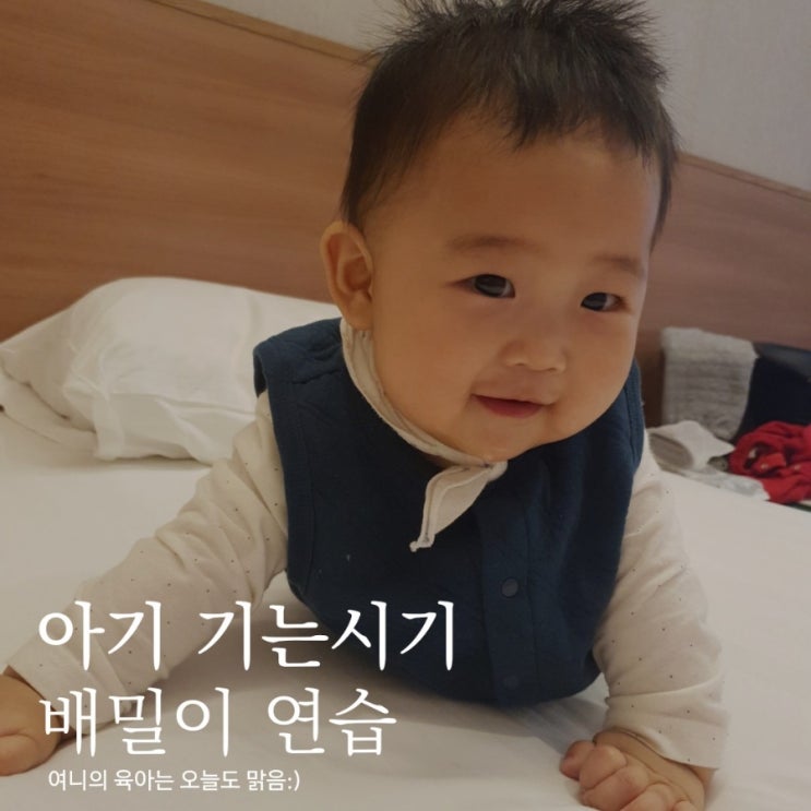 아기 기는 시기 배밀이 연습으로 네발기기까지해요 네이버 블로그