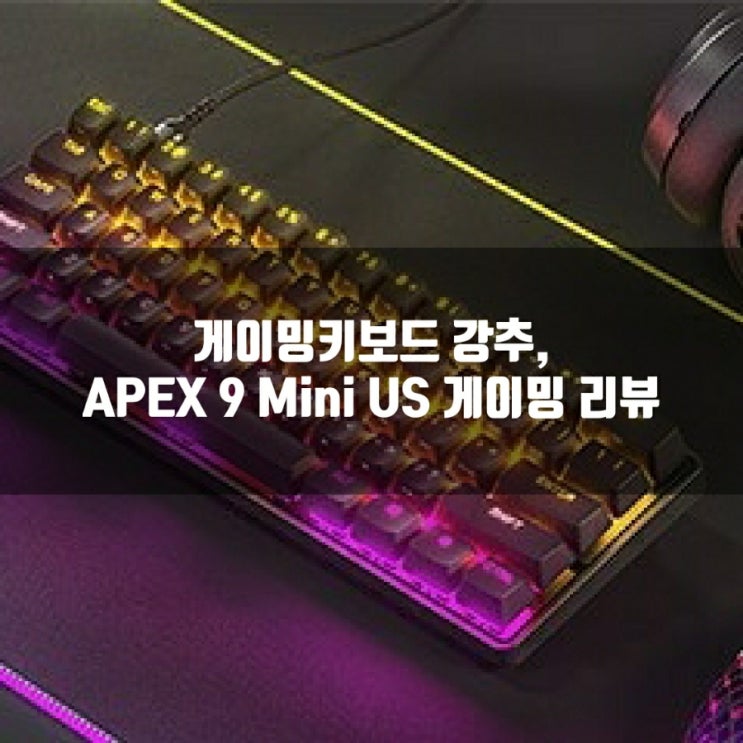 게이밍키보드 추천 : Apex9 Mini US 게이밍 (유선)키보드 리뷰 : 네이버 블로그
