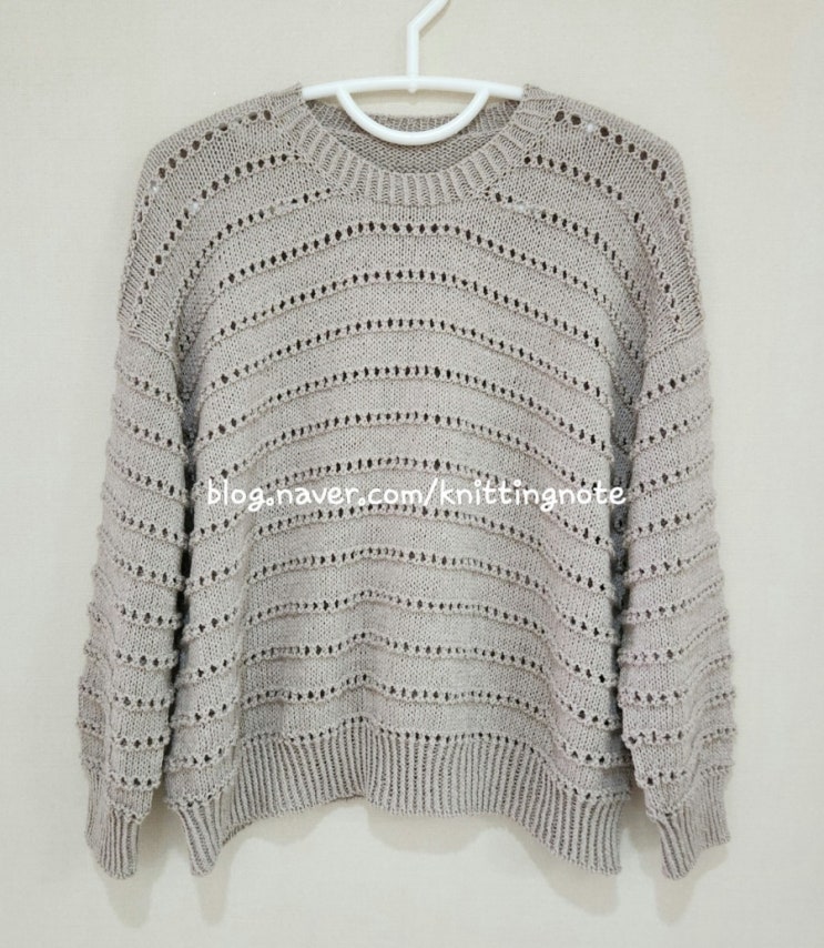 [그레고리아 파이버스] 가을에 완성한 잉그리드썸머스웨터 : 네이버 블로그