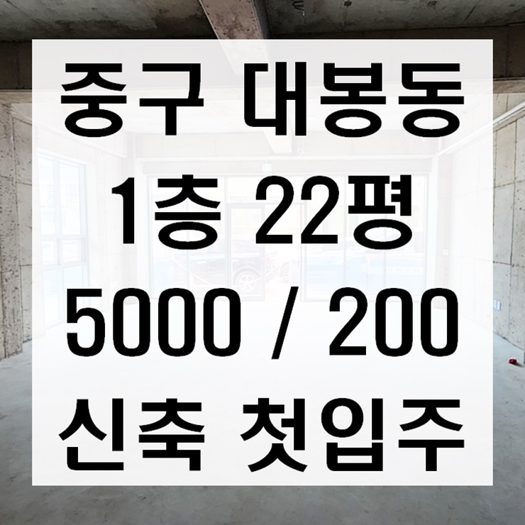 대구 중구 상가 임대 중 023 대봉동 신축 1층 22평 네이버 블로그