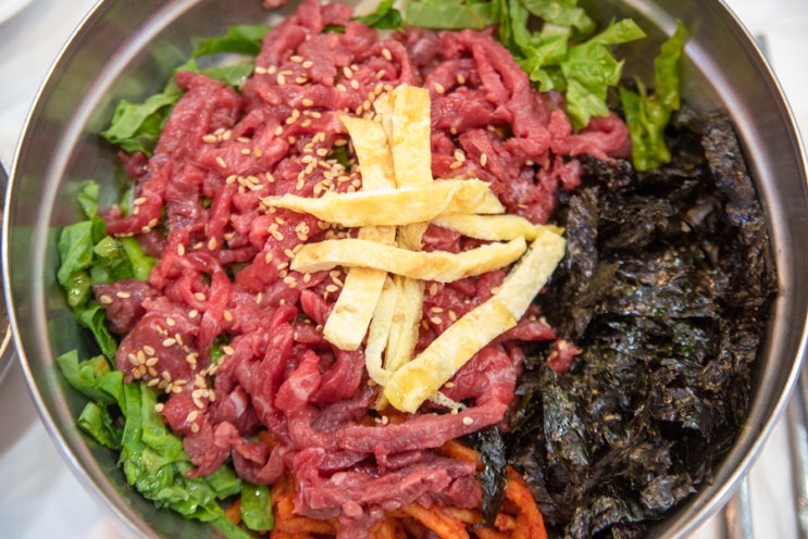함평 맛집 정갈한 한우 육회비빔밥 초록식당 네이버 블로그