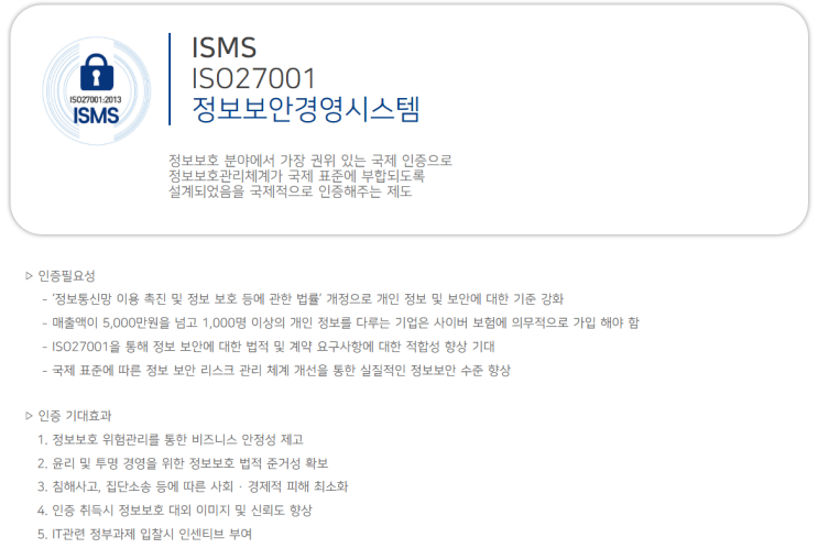 ISO 27001 심사원 교육(ISMS) : 네이버 블로그