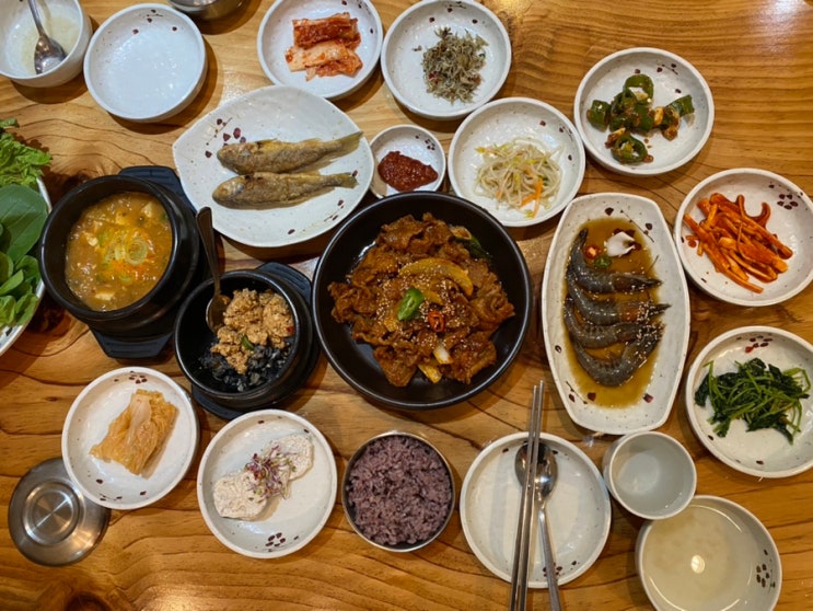 잠실 롯데백화점 맛집 식당가 매화쌈밥 우렁쌈밥정식 네이버 블로그