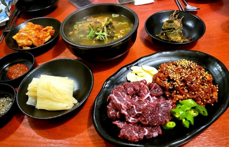 서울상봉동 맛집 너무 먹고 싶었던 신선한 육사시미와 한우 육회 함평국밥 네이버 블로그