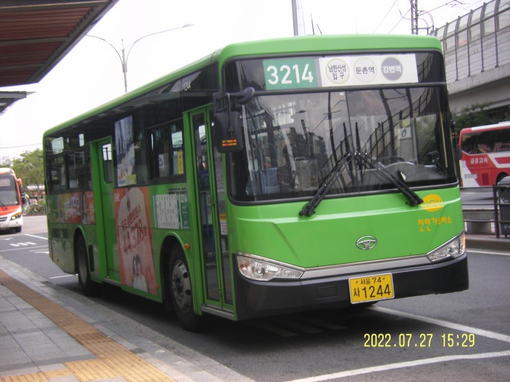 송파상운 3214번 자일대우 NEW BS106 NGV 18(1244) : 네이버 블로그