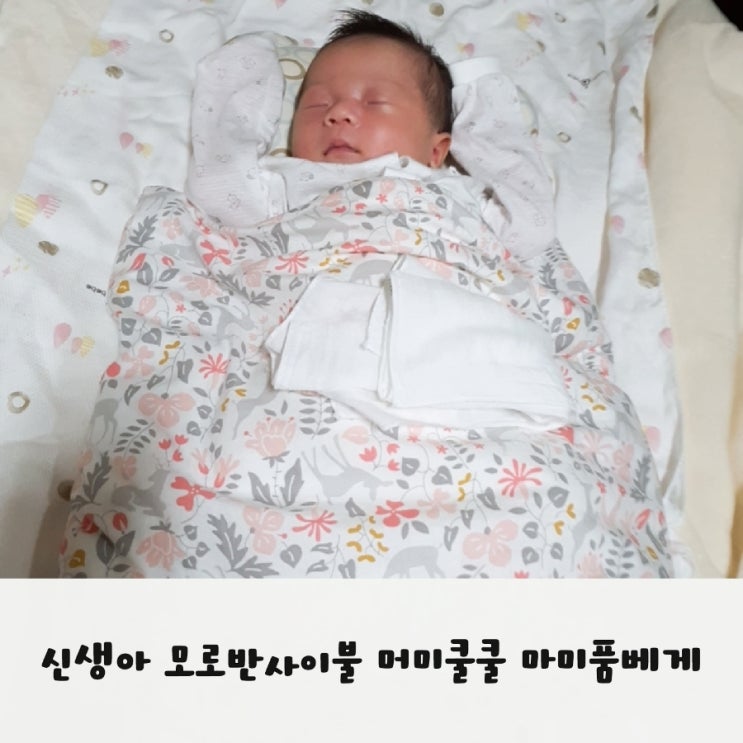 신생아 모로반사 이불 머미쿨쿨베베데코 마미품베게 내돈내산 사용후기 네이버 블로그