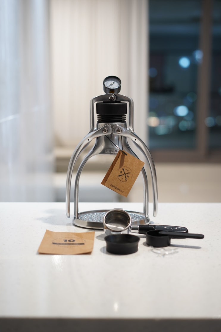 수동 에스프레소 머신 ROK GC MANO presso 가찌아원두 : 네이버 블로그