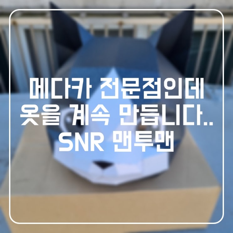 메다카 전문점인데 옷을 계속 만듭니다.. SNR 맨투맨 : 네이버 블로그