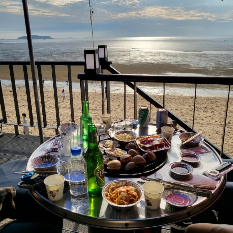 영종도 맛집 을왕리 바다보면서 먹는 조개구이집 서해안조개광장 내돈내먹 솔직 후기 네이버 블로그