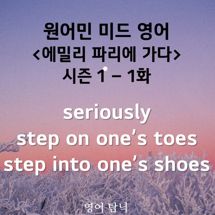원어민 미드 영어 표현 : 네이버 블로그