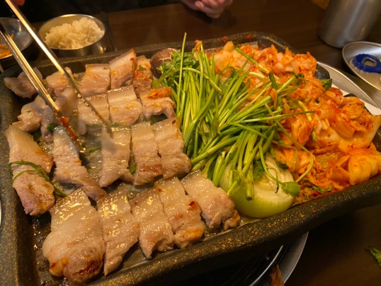 샛강역 맛집 오겹살이 맛있는 여의도미나리삼겹” 회식장소로 추천 네이버 블로그