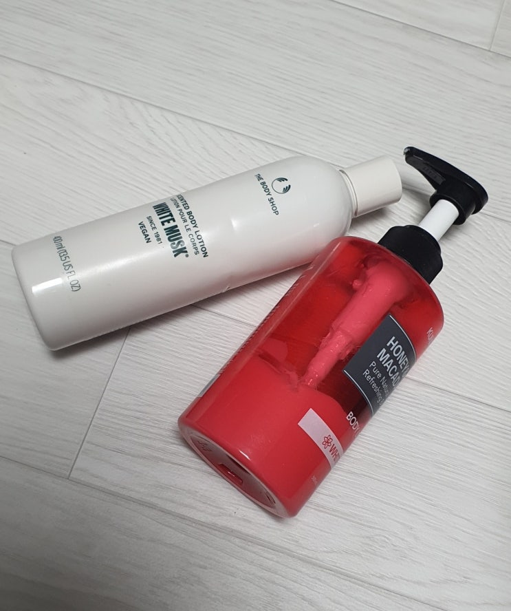 쿤달 VS 더바디샵 화이트머스크 바디로션 비교 /white musk body lotion comparison : 네이버 블로그