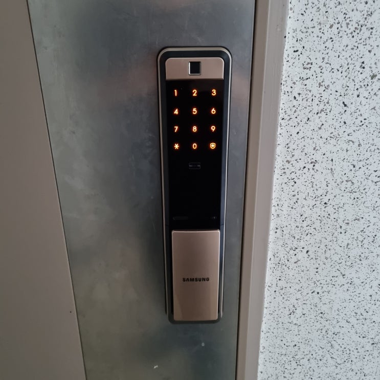 의정부시 가능동 가능SK뷰 아파트에 삼성 IOT 도어락 SHP-DP960 플러스 설치 후기 : 네이버 블로그