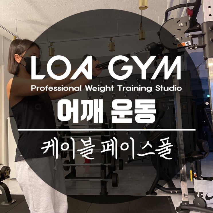 종암동pt 로아짐 다은 트레이너와 어깨후면운동 케이블 페이스풀 네이버 블로그