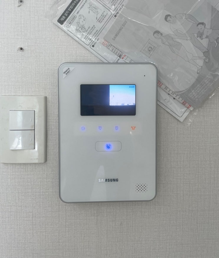 동작구 사당동 사당우성3단지 삼성 비디오폰 SHT-3625AMW, 유니코 도어락 TP-8000 교체 후기 : 네이버 블로그