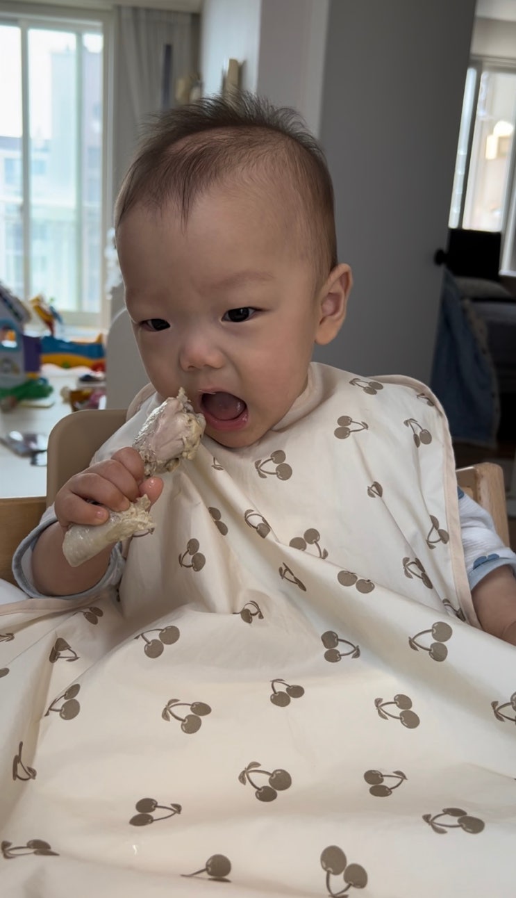 후기이유식 :: 부추, 우엉, 마늘, 들깨(feat. 아기닭백숙) : 네이버 블로그