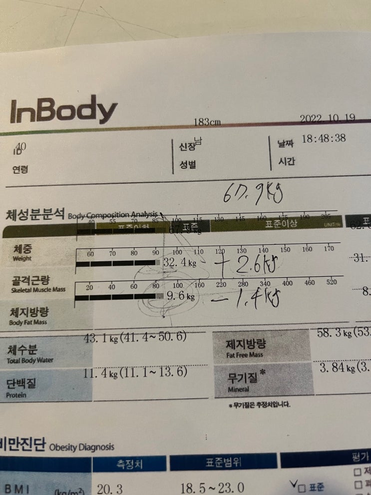 송탄헬스체중증가근력증가 회원님 2주 차 변화 네이버 블로그