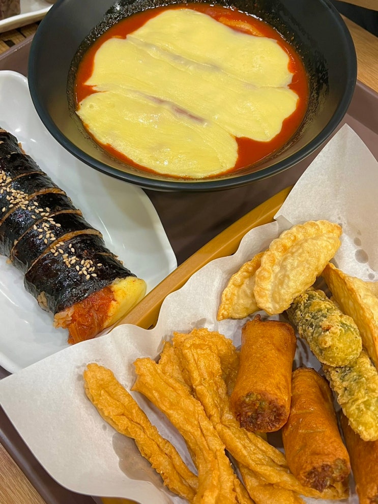 치즈떡볶이와 튀김이 맛있는 신전떡볶이 메뉴 추천 네이버 블로그