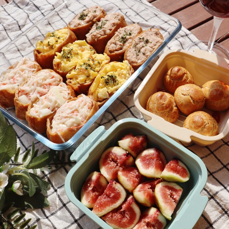 소풍도시락싸기 풀무원 유부초밥이면 3종류 뚝딱 내돈내산 : 네이버 블로그