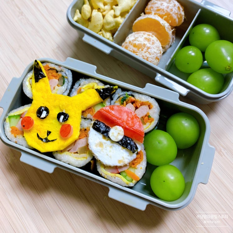 포켓몬 포켓몬볼 김밥 도시락 만들기 성공 어린이집 가을 소풍 네이버 블로그