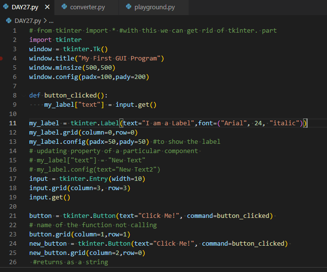 DAY 27, My first GUI Program. Miles to Km program : 네이버 블로그