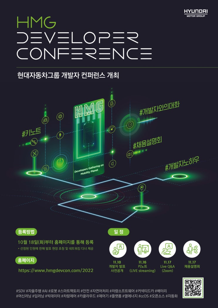 현대자동차그룹, 2022 제2회 HMG 개발자컨퍼런스(HMG Developer Conference) 개최 정보! : 네이버 블로그