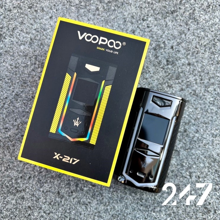LED 불빛으로 유니크하면서 큰배터리용량까지 ! 강력하고 유니크하게 사용가능한 VOOPOO X-217 모드기기 ! / 모드기기 ...