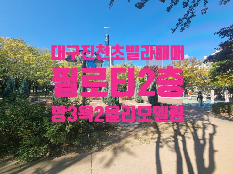 대구빌라매매 달서구 진천동 진천초 인근 단지형 빌라 필로티 2층 네이버 블로그