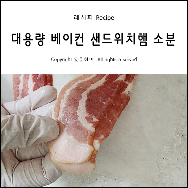 코스트코 대용량 베이컨 샌드위치햄 소분 보관법 네이버 블로그