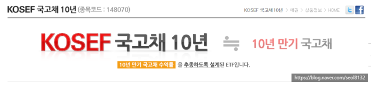 [주식] 국내(한국) 채권 ETF 10년물 비교분석 (Ft. KOSEF 국고채 10년 분배금 및 채권 듀레이션 뜻) : 네이버 블로그